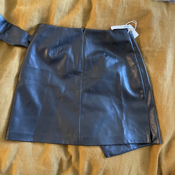 Aritzia | Skirts | Aritzia Wilfred Vegan Leather Wrap Mini Skirt | Poshmark